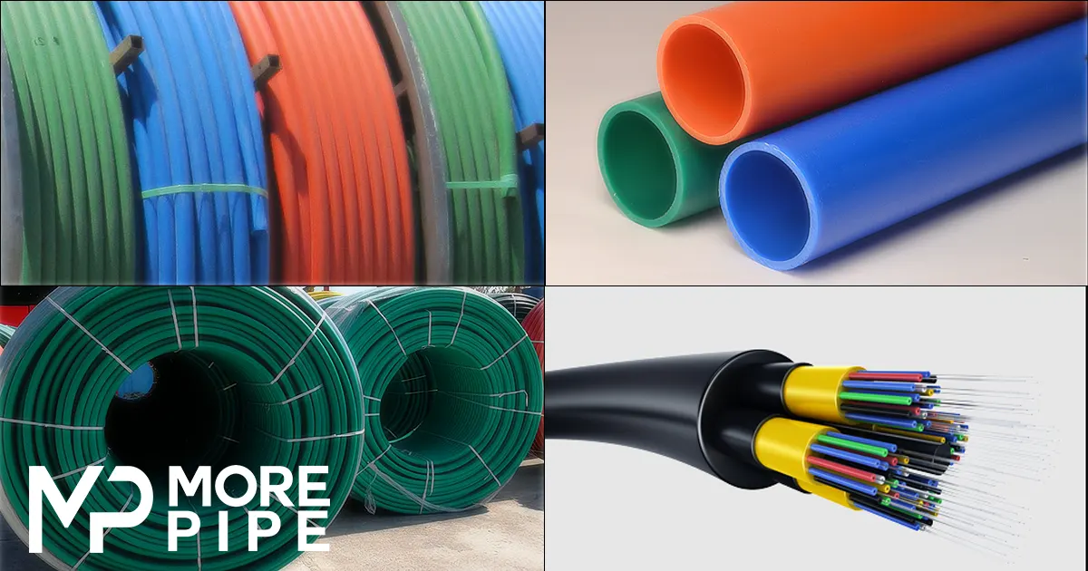 HDPE pipes for electrical and communication - MORE pipe INC